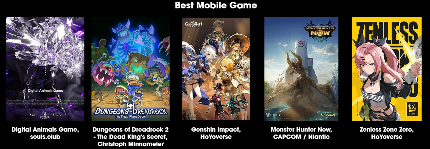 Zenless Zone Zero and Genshin Impact Nominated for "Best Mobile Game" at the Gamescom 2024 ...